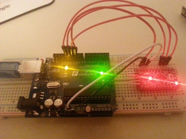 Arduino Pro Mini 33v Programmieren Mit Arduino Uno Oder Usb Programmer Kollinode