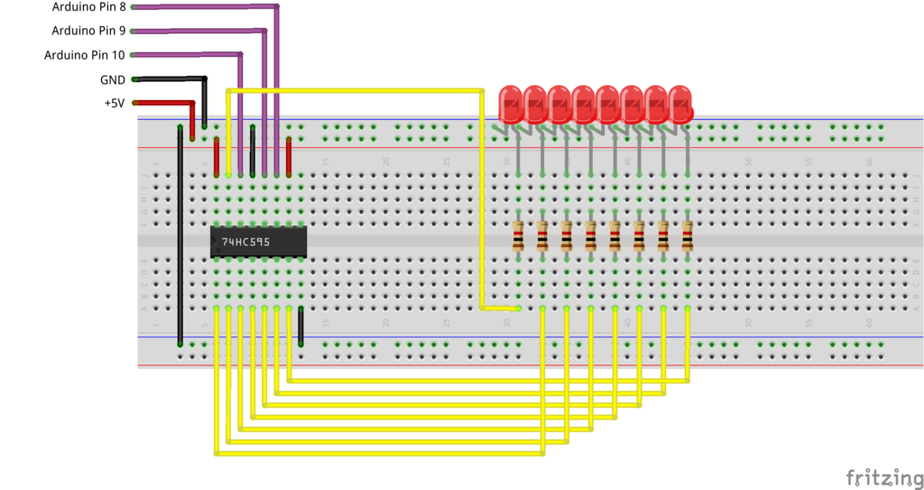 Schieberegister - Am Arduino anschließen - kollino.de